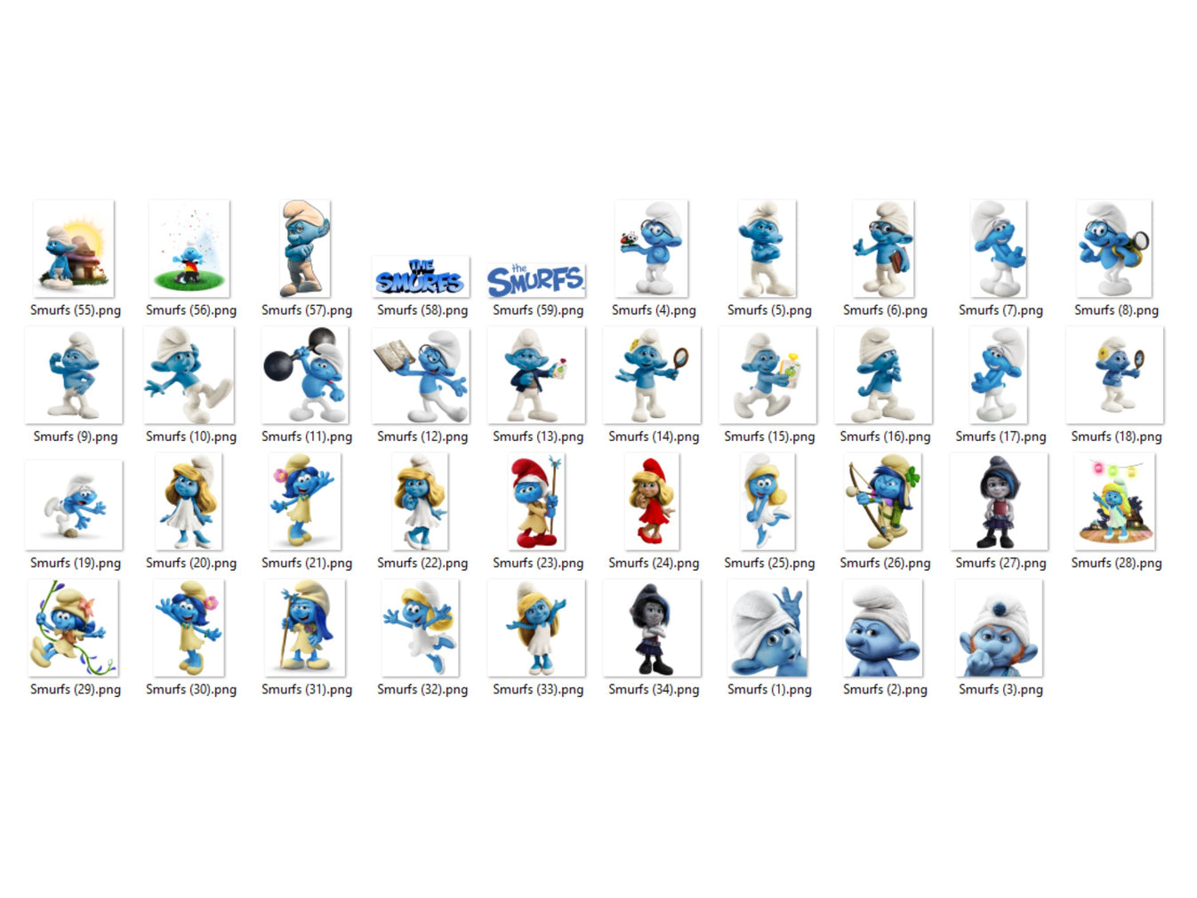 Download The Smurfs PNG Cliparts | For Sublimation & Crafts! – Mama ...