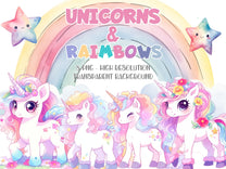 Unicorn & Rainbow Cliparts - Download Now – Mama Life Printables