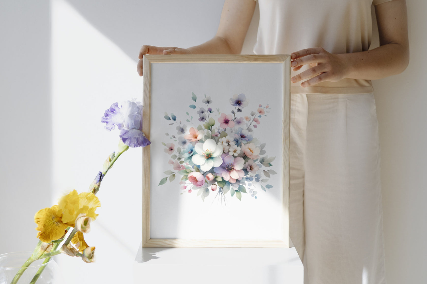 Watercolor Spring Flowers Cliparts – Mama Life Printables