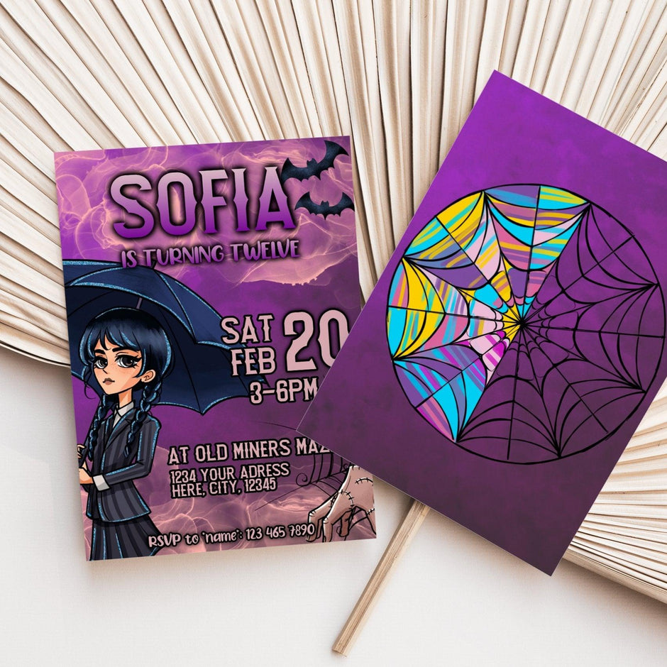 Wednesday Addams Party Printables – Mama Life Printables