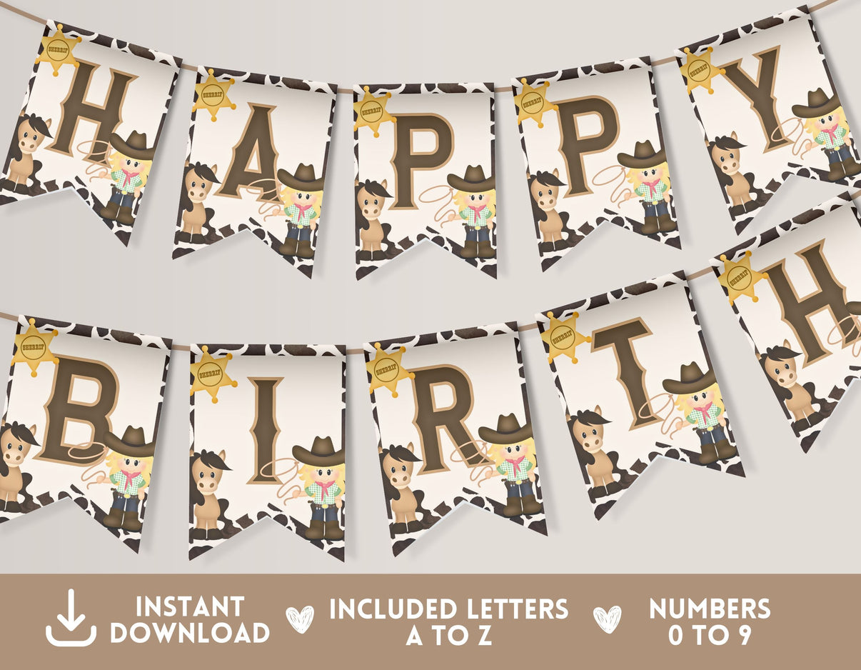 Wild West Party Banner – Mama Life Printables