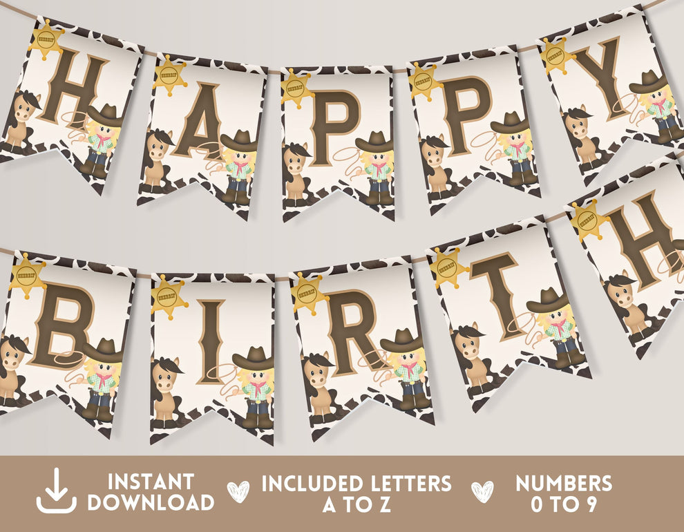 Wild West Party Banner – Mama Life Printables